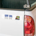UFF DA Funny Scandinavian Viking Bumper Sticker | Zazzle