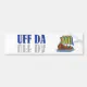 UFF DA Funny Scandinavian Viking Bumper Sticker | Zazzle
