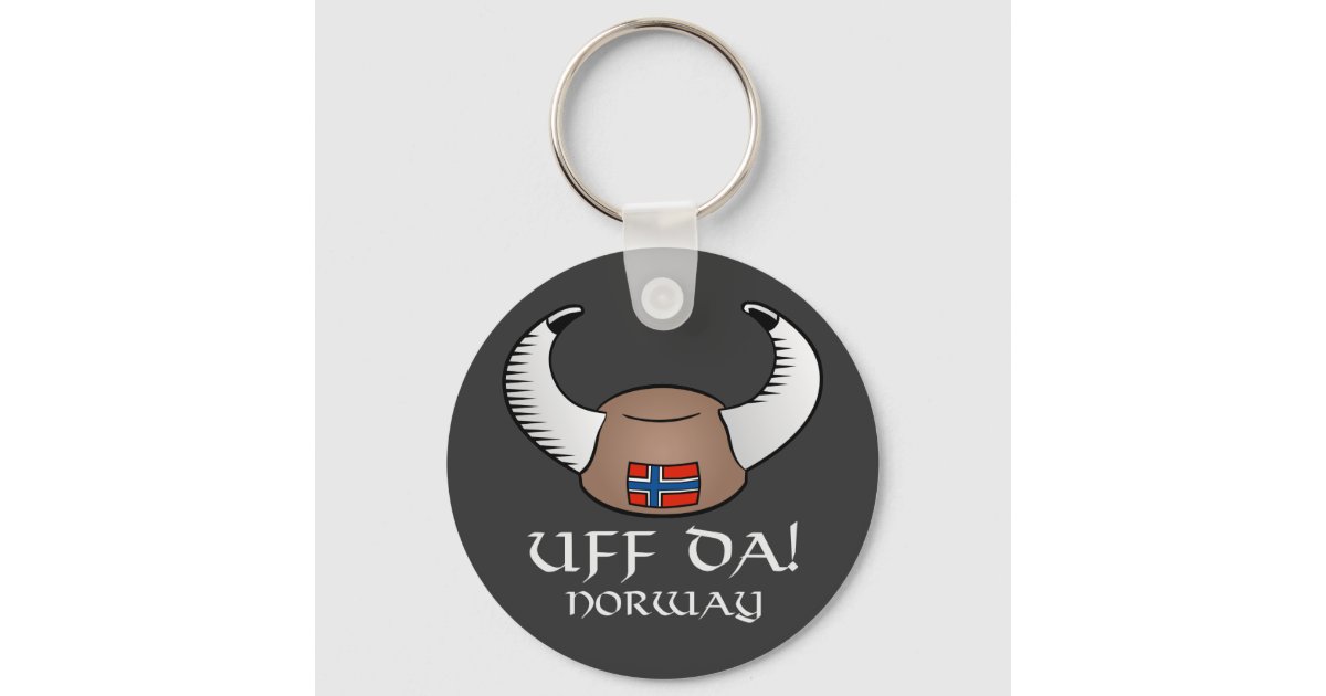 Uff Da! Norway Keychain | Zazzle