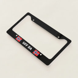 Uff Da Norwegian License Plate Frame | Zazzle