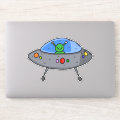 UFO ALIEN DIE CUT CAR DECAL STICKER | Zazzle