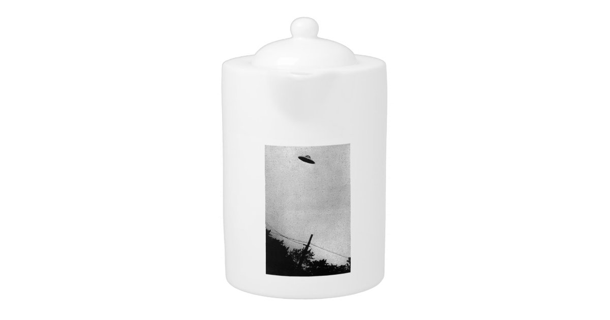 UFO Alien Extraterrestrial Spacecraft Top Secret Teapot | Zazzle