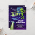 UFO Alien Party Birthday Invitation | Zazzle