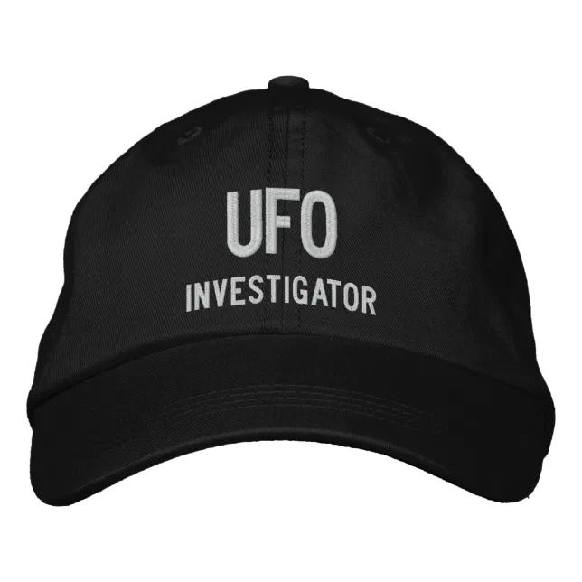 UFO, Investigator Embroidered Baseball Cap | Zazzle