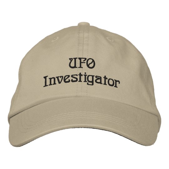 UFO Investigator Embroidered Hat | Zazzle.com