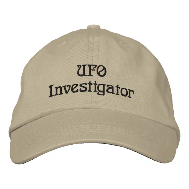 UFO Investigator Embroidered Hat | Zazzle