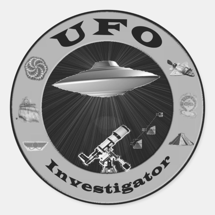 UFO Investigator Stickers | Zazzle