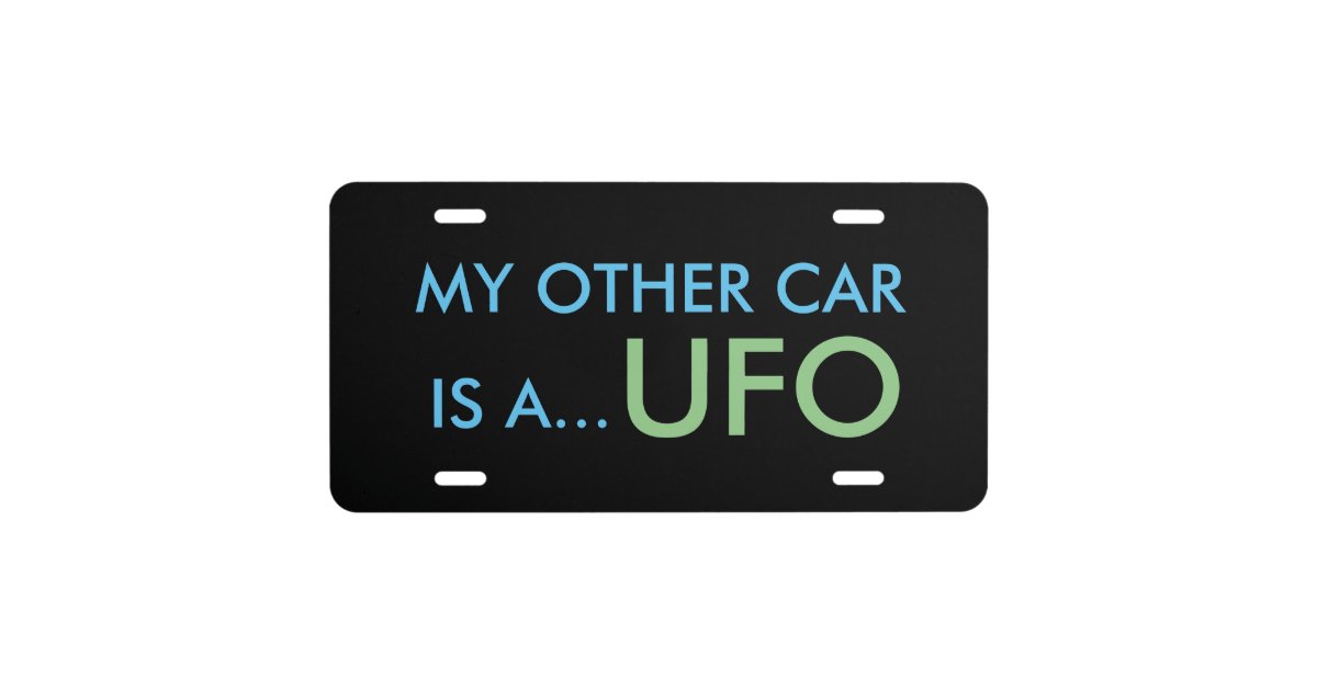 UFO License Plate | Zazzle