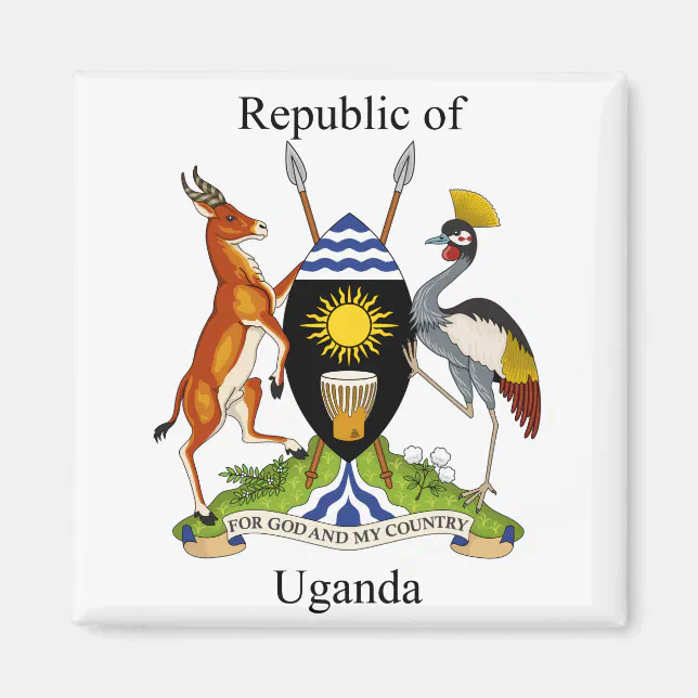 Uganda - Coat of Arms - Current Magnet | Zazzle