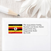 UGANDA FLAG Personalized Return Address Label | Zazzle