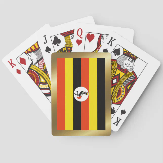Uganda Flag Playing Cards | Zazzle