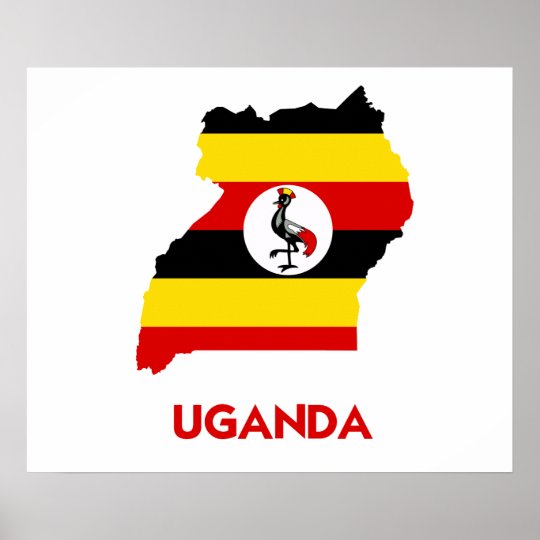 UGANDA MAP POSTER | Zazzle.com