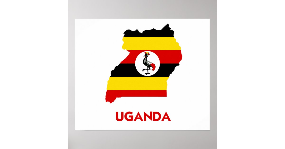 UGANDA MAP POSTER | Zazzle