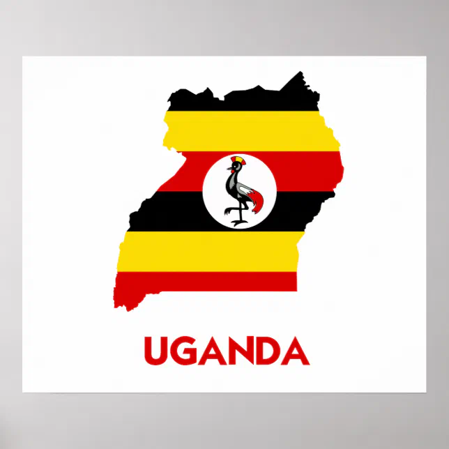 UGANDA MAP POSTER | Zazzle