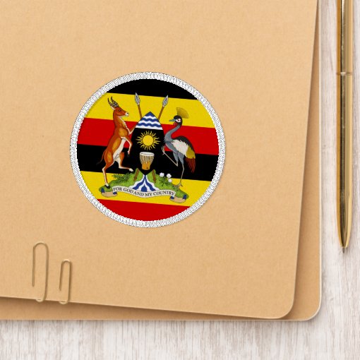 Ugandan Flag & Coat of Arms, Flag of Uganda Patch | Zazzle