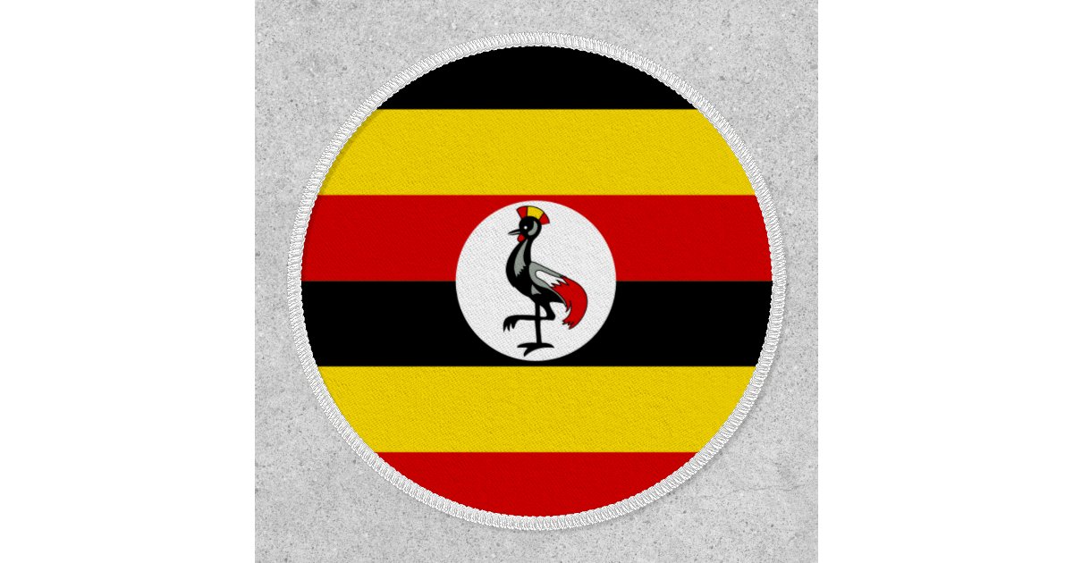 Ugandan Flag, Flag of Uganda Patch | Zazzle