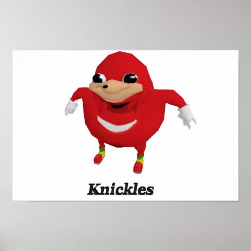 Ugandan Knuckles Warrior Poster | Zazzle