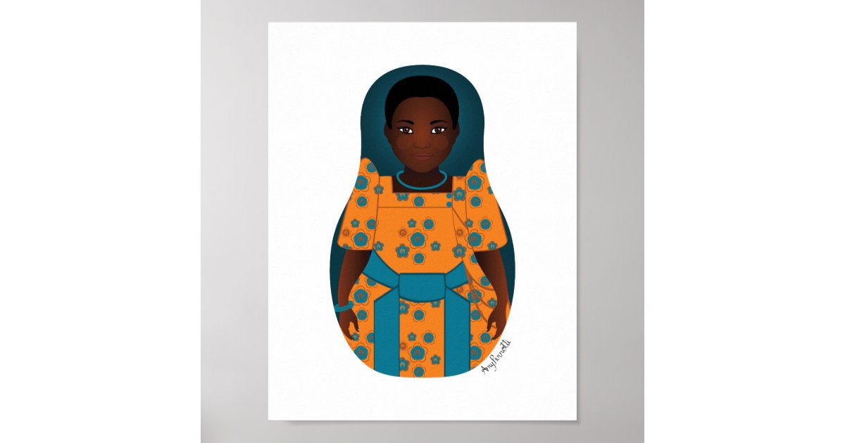 Ugandan Matryoshka Poster | Zazzle