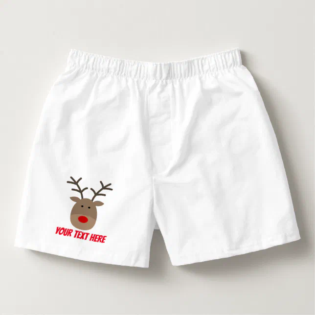 Ugly Christmas boxer shorts gift for boyfriend | Zazzle