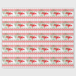 Ugly Christmas gun Wrapping Paper | Zazzle