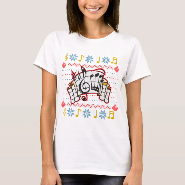 Ugly Christmas Sweater Music Notes | Zazzle