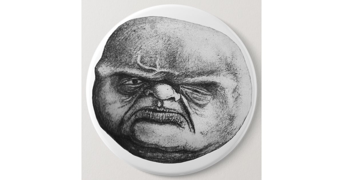 Ugly Ogre Button | Zazzle