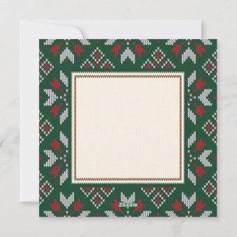Ugly Sweater Christmas Holidays Photo Holiday Card | Zazzle