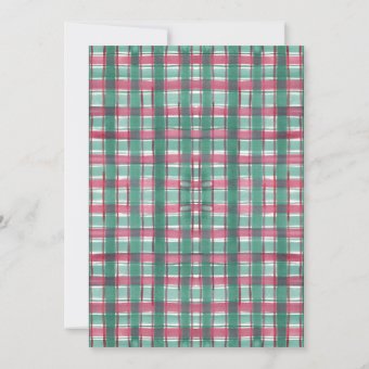 Ugly Sweater Christmas Party Watercolor Flannel Invitation | Zazzle