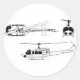 UH1 Huey Blueprint (Iriquois) Classic Round Sticker | Zazzle