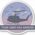 UH-1 Huey Helicopter Sticker | Zazzle