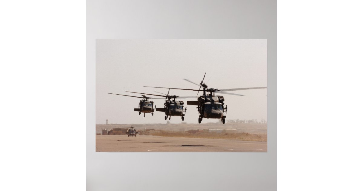 UH-60 Black Hawk Helicopters Poster | Zazzle