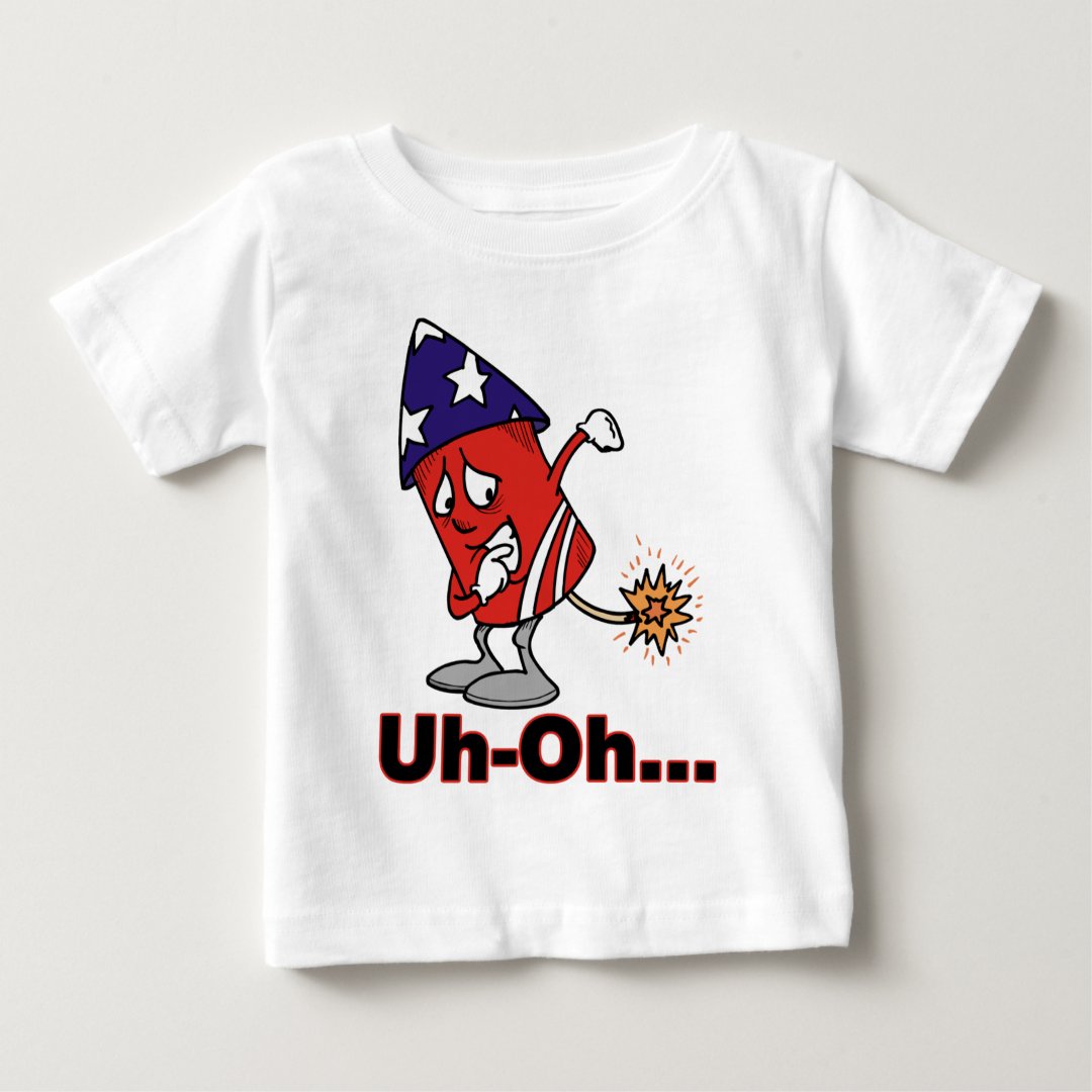 Uh Oh Baby T-Shirt | Zazzle