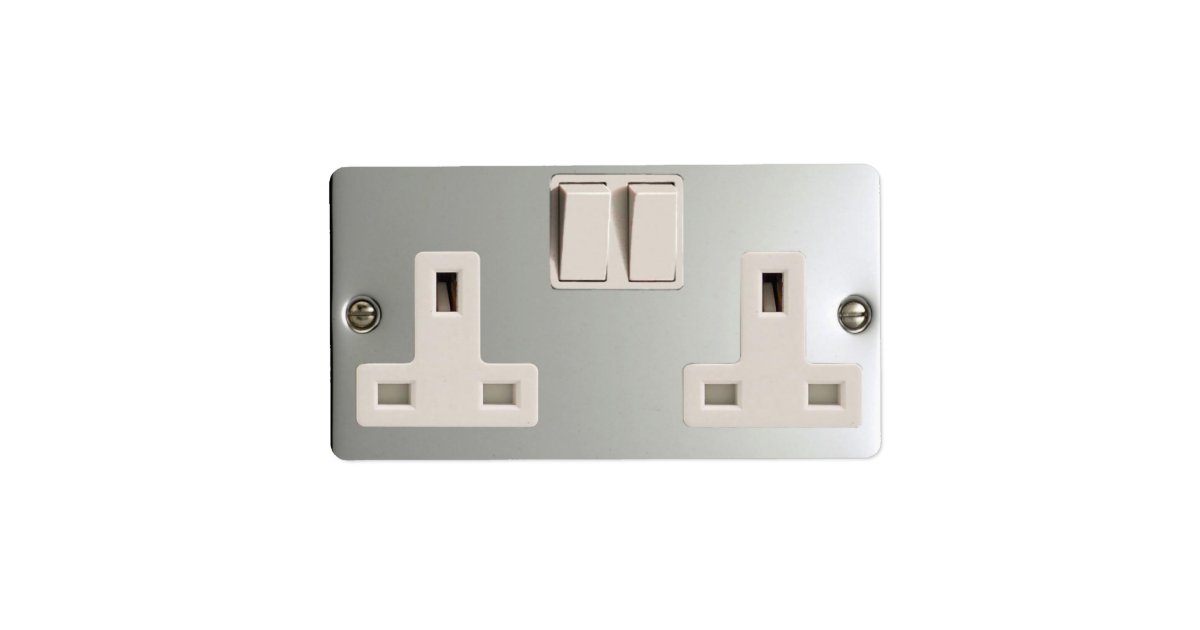 UK AC BS 1363 Plug Socket [British Standard] Label | Zazzle