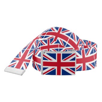 UK Britain Royal Union Jack Flag Belt | Zazzle