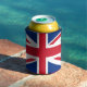 UK Britain Royal Union Jack Flag Can Cooler | Zazzle