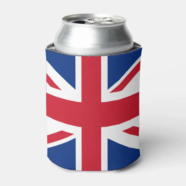 UK Britain Royal Union Jack Flag Can Cooler | Zazzle