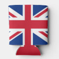 UK Britain Royal Union Jack Flag Can Cooler | Zazzle