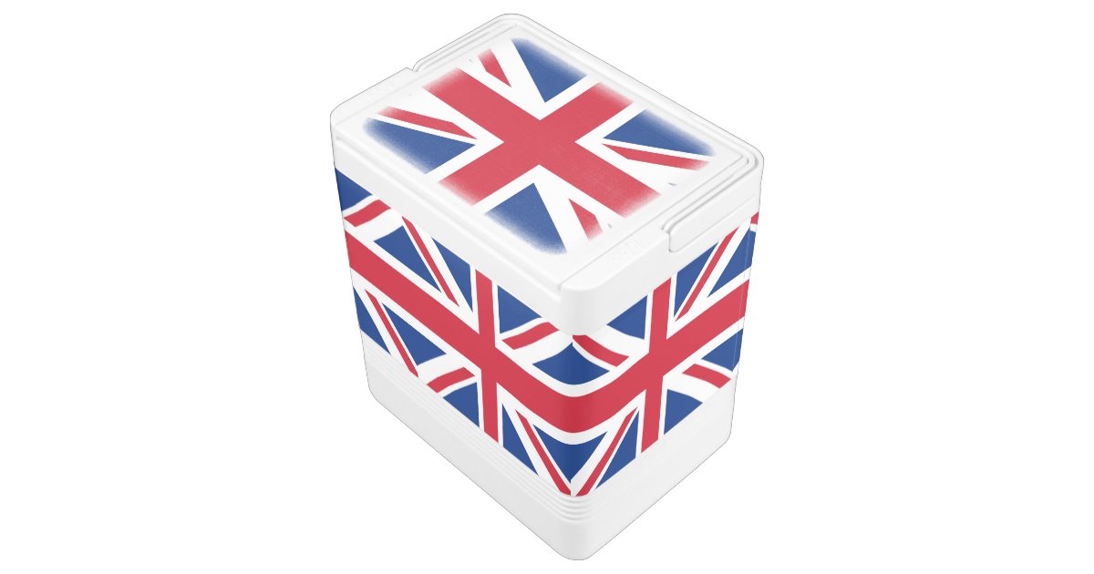 UK Britain Royal Union Jack Flag Drink Cooler | Zazzle
