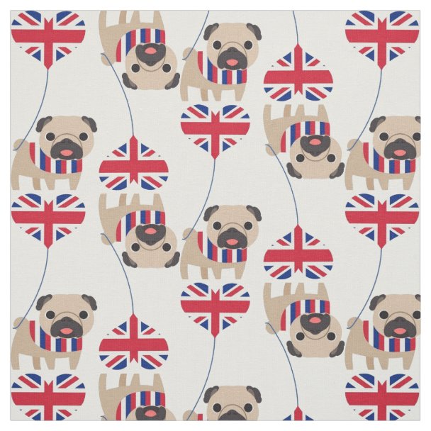 pug fabric | Zazzle