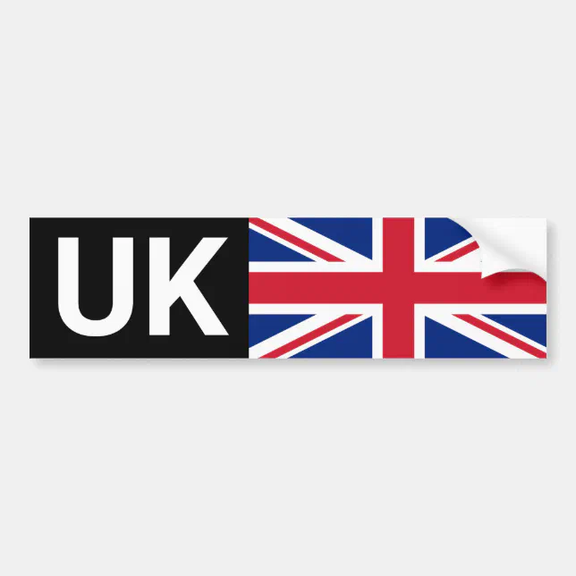 UK Car Sticker & British travel abroad /decal | Zazzle