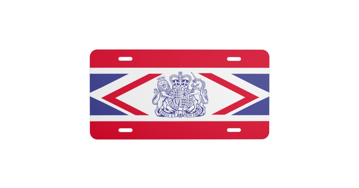 UK coat of arms License Plate | Zazzle