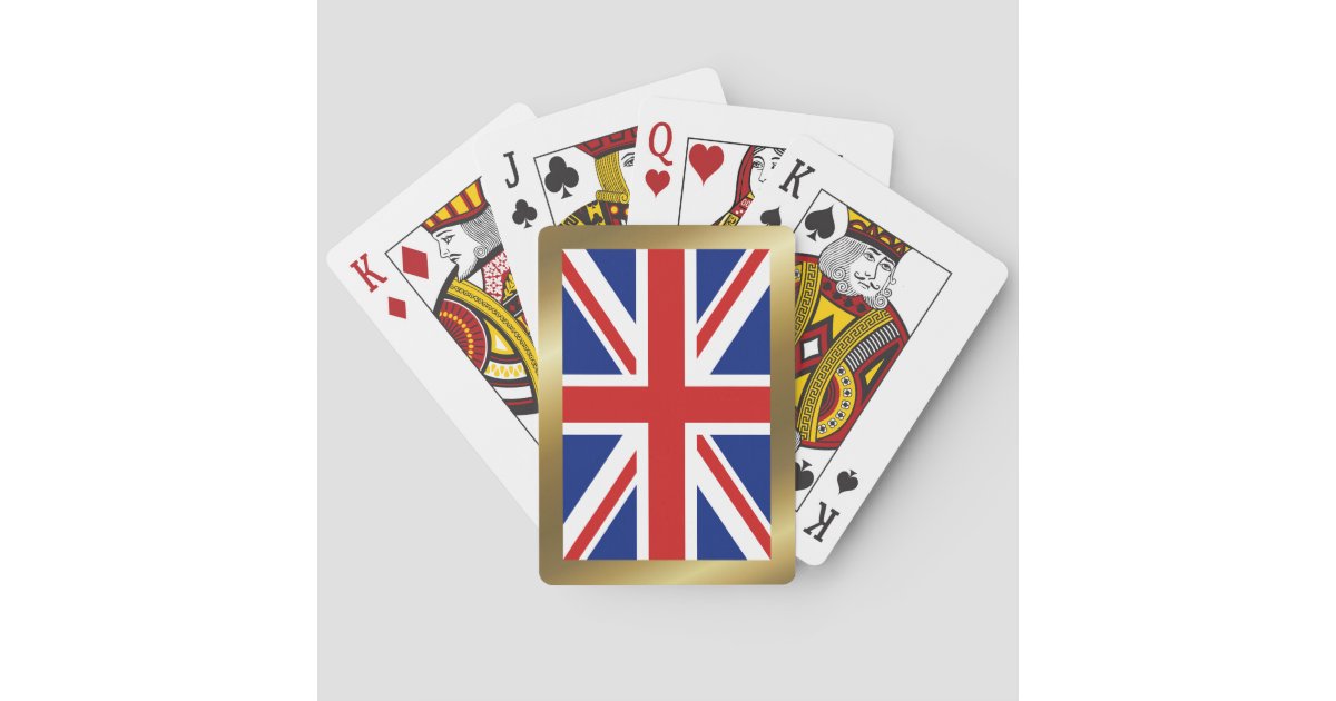 UK Flag Playing Cards | Zazzle