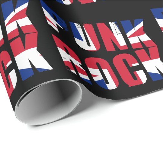 UK Flag Punk Rock Wrapping Paper | Zazzle.com
