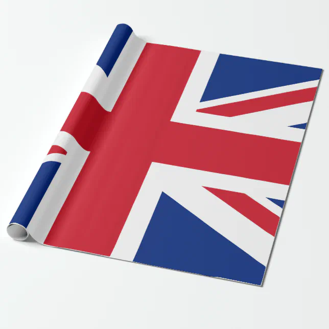UK Union Jack British Flag Wrapping Paper | Zazzle