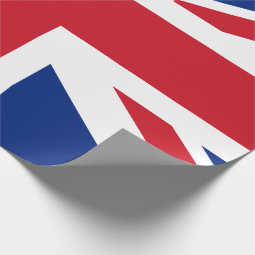 UK Union Jack British Flag Wrapping Paper | Zazzle