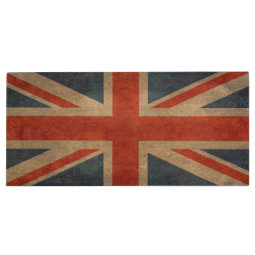 UK Union Jack Flag in retro style vintage textures Wood Flash Drive ...