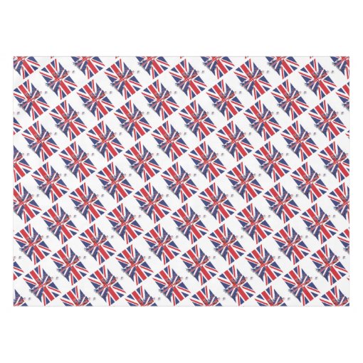 UK UNION JACK FLAG MAP Stylish Patriotic Tablecloth | Zazzle