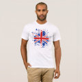 UK Union Jack Splash Colors Flag T-Shirt | Zazzle