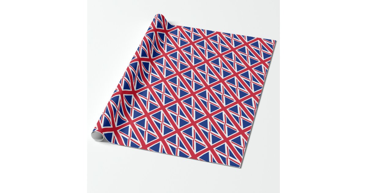 UK United Kingdom Britain Royal Union Jack Flag Wrapping Paper | Zazzle