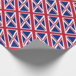 UK United Kingdom Britain Royal Union Jack Flag Wrapping Paper | Zazzle